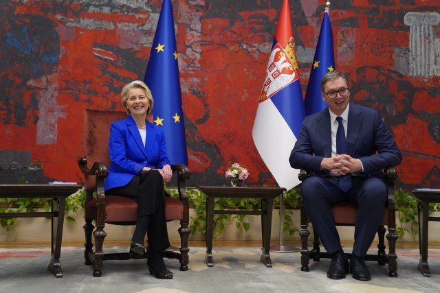 Kryetari i Serbisë, Aleksader Vuçiq ka pritur në Beograd shefen e ... Kryetari i Serbisë, Aleksader Vuçiq ka pritur në Beograd shefen e ...
