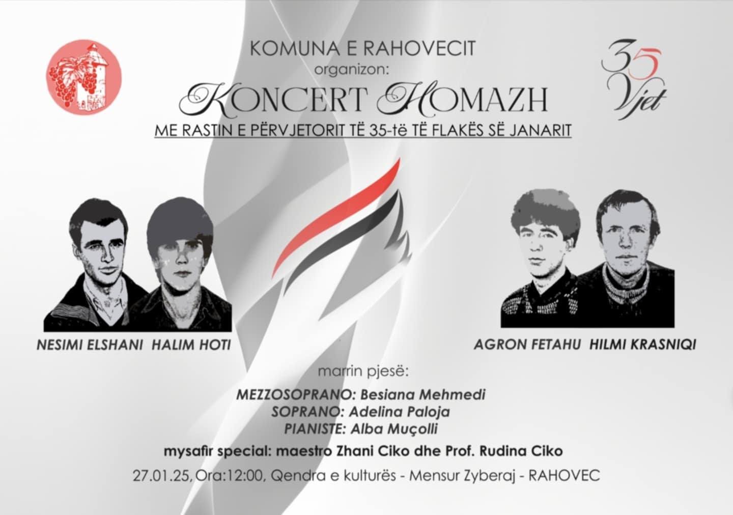 Komuna e Rahovecit ka publikuar agjendën e aktiviteteve përkujtimore ...